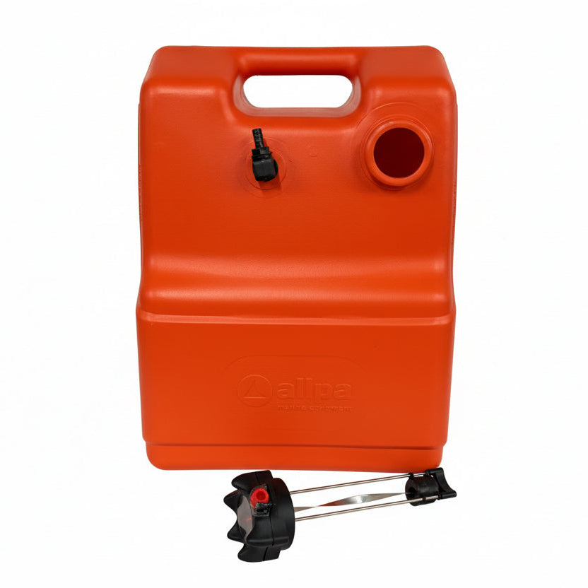 Brandstoftank Kunststof 24L Oranje met Tankdop en Meter – Outboard ...