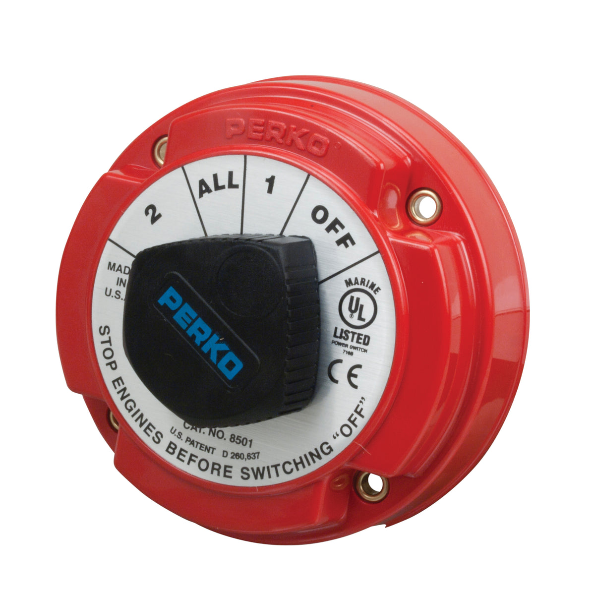 Battery Switch 250A PERKO 8501 – Accuschakelaar voor 2 accu’s boot ...
