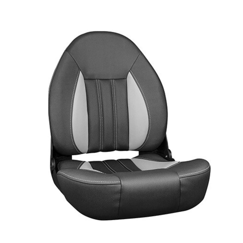 Inklapbare hoge bootstoel zwart grijs | comfortabele visstoel – Bateau ...