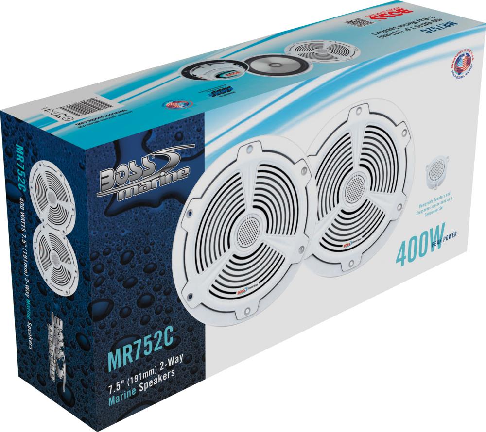 Boss MR752C waterbestendige boot speakers 400 W per paar-Bateau Bootservice
