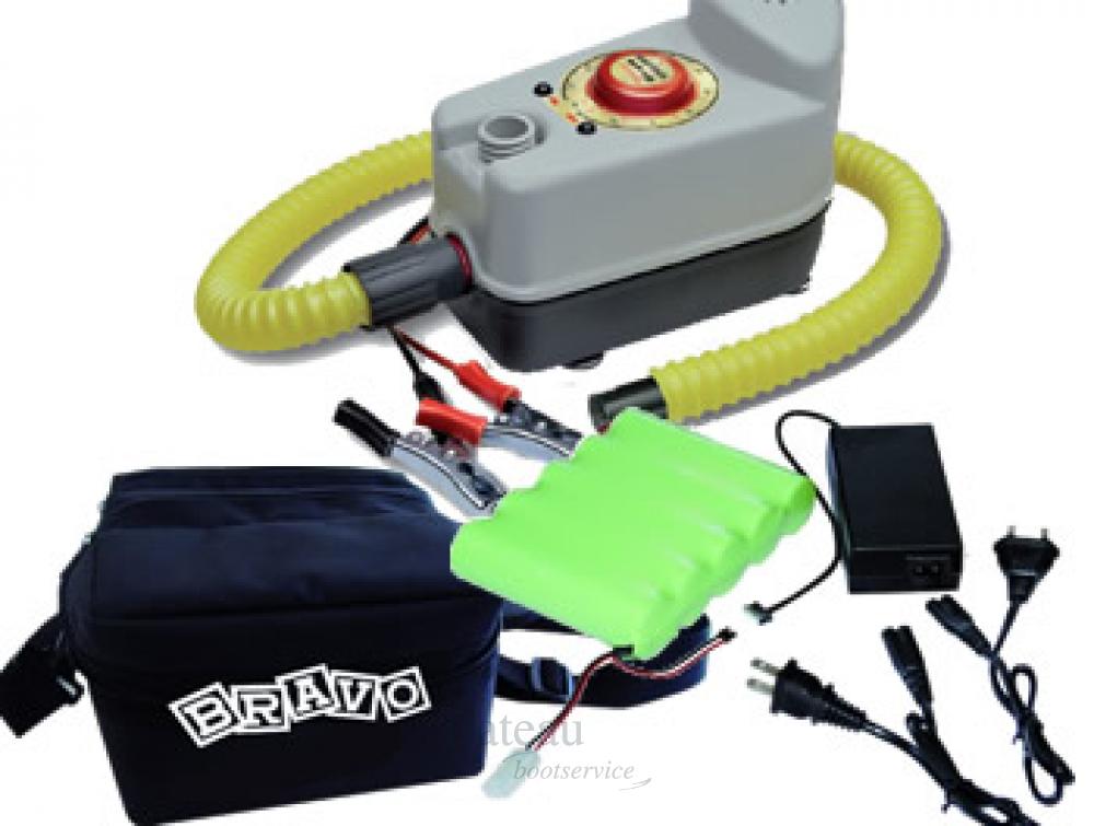 Bravo BP air pump including battery set – Bateau Bootservice