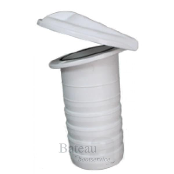 Nylon skin penetration with valve and hose nozzle – Bateau Bootservice