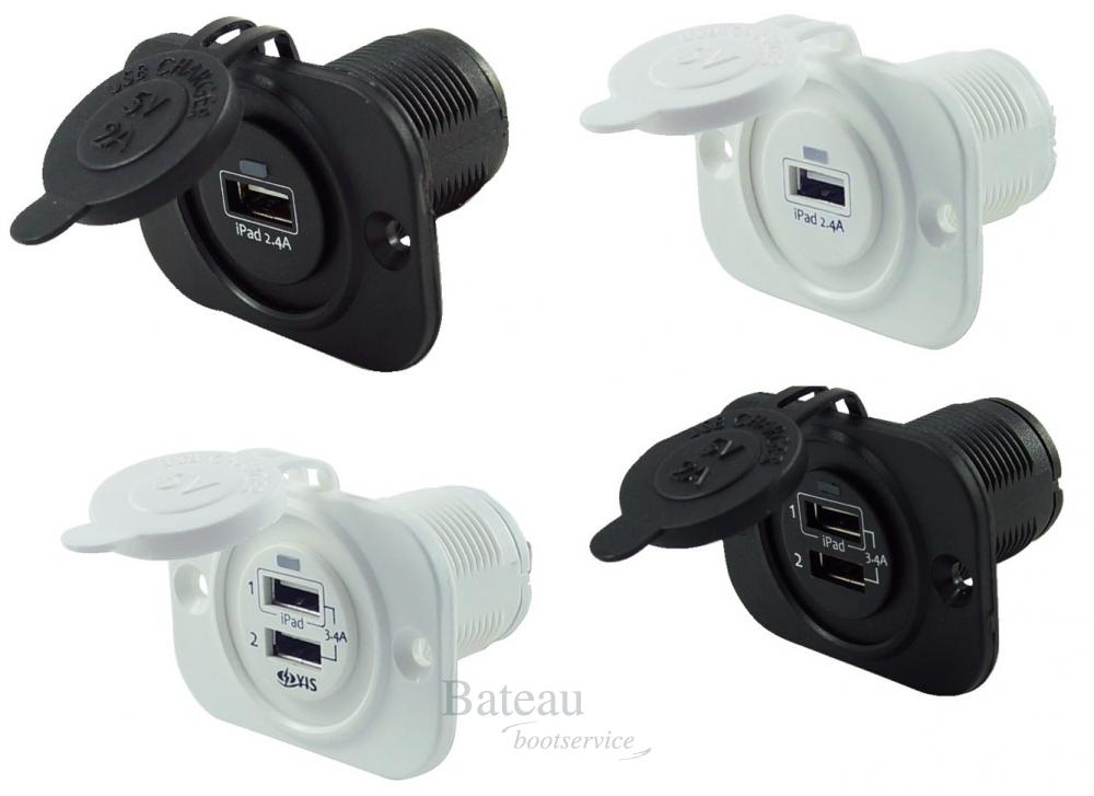 USB Stopcontact enkel of dubbel – Bateau Bootservice
